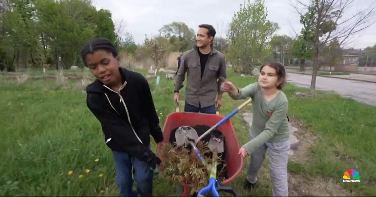 NBC News Story: Children plant forest of sequoias in Detroit ...